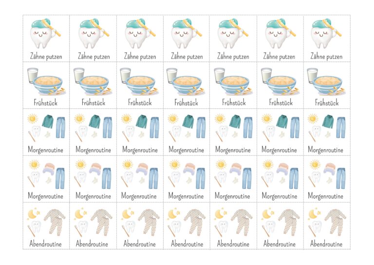 Wochenplan Kinder zum Ausdrucken ️ | DIY | Als PDF ️